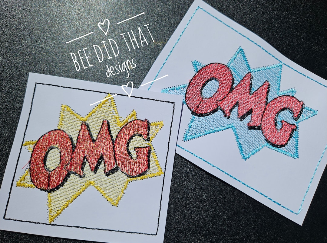 BDT - Cartoon Style OMG - A Machine Embroidery Specifically for ...