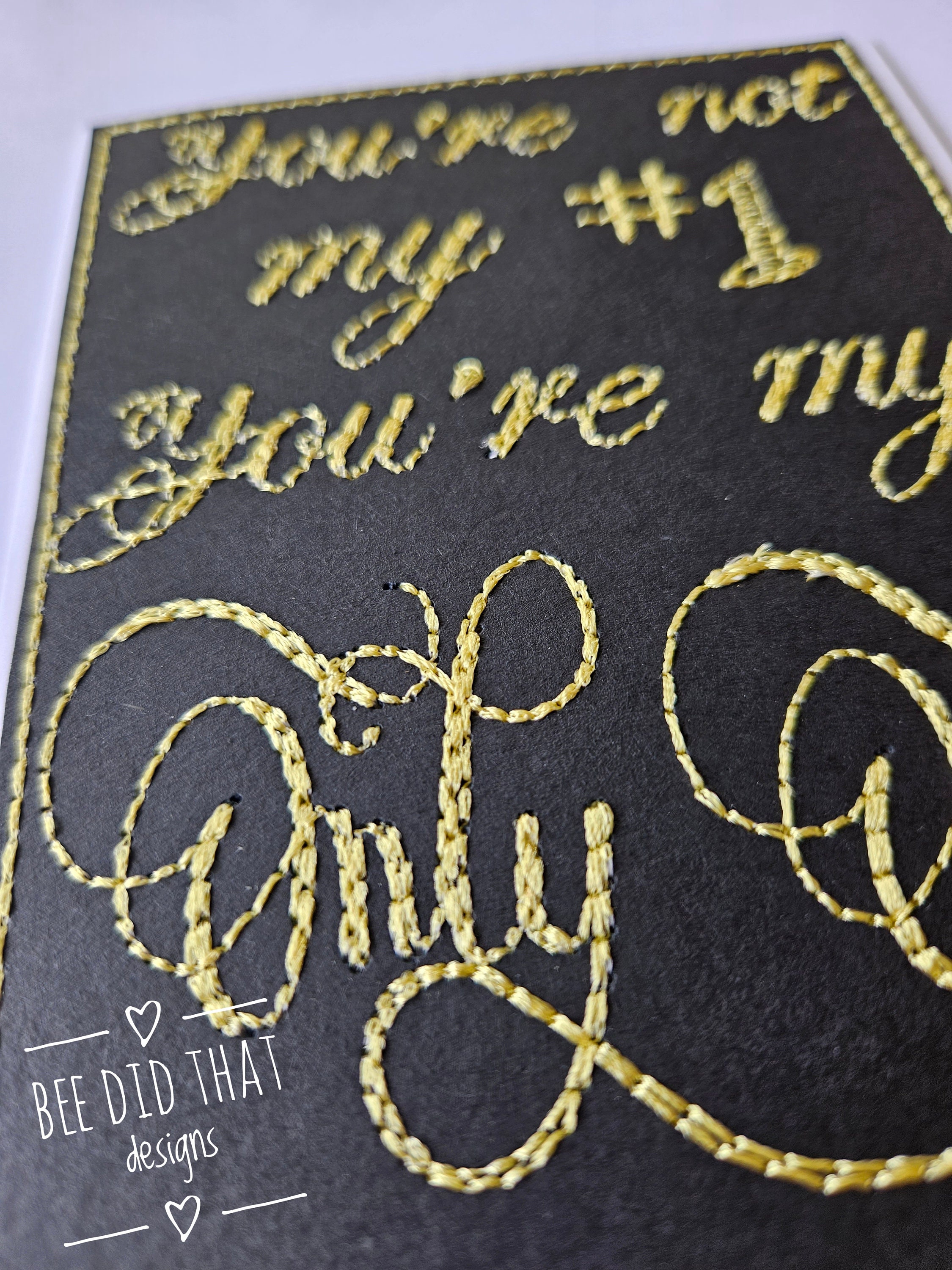 BDT Flourish Only One A Machine Embroidery Specifically for Cardstock A ...