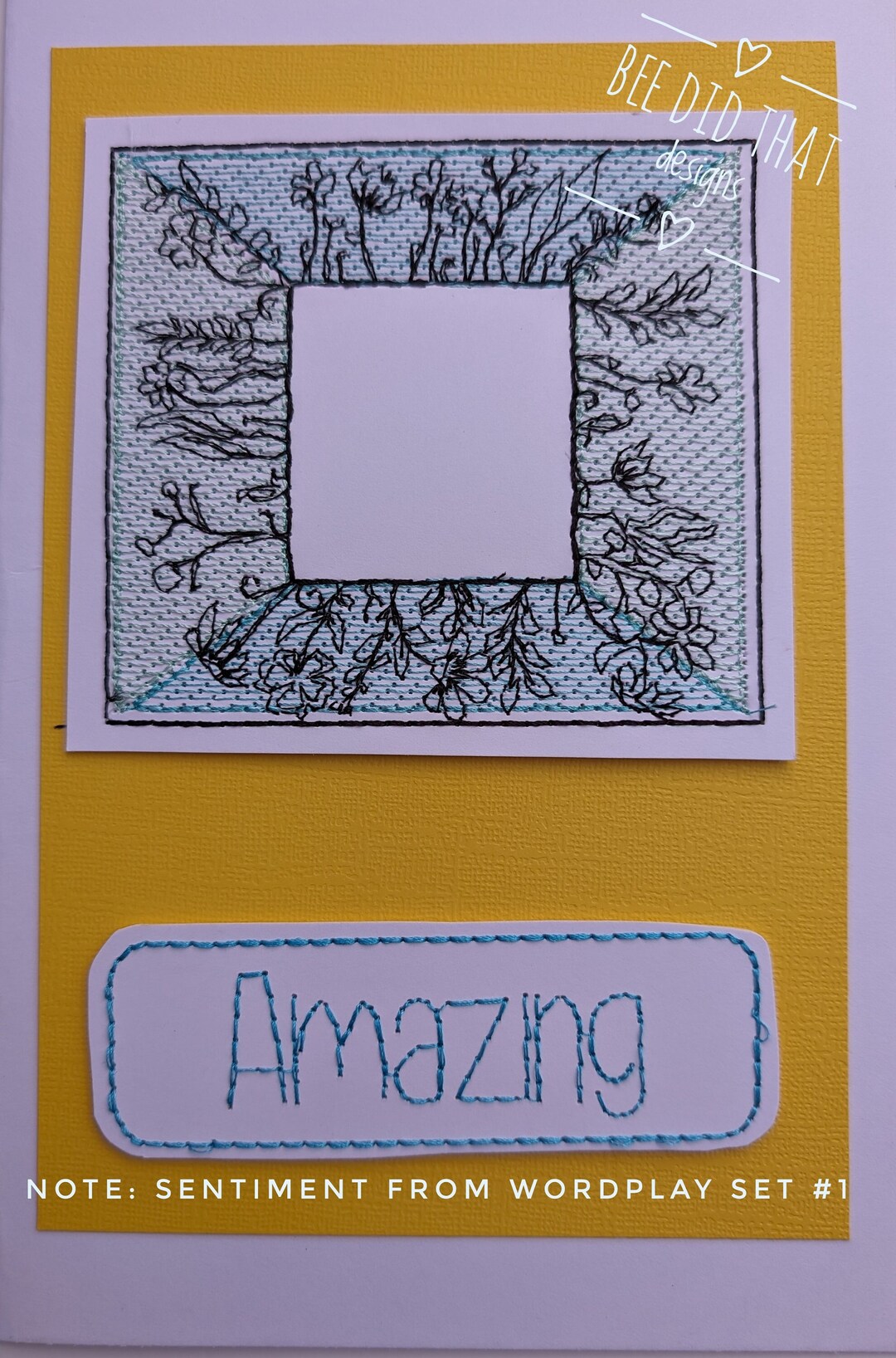 Doodle Garden - SQUARE - A Machine Embroidery Specifically Digitised ...