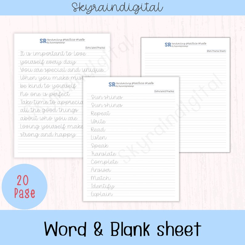 Cursive Handwriting Practice Worksheets, Lettering Worksheet ...