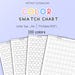 Printable Color Swatch Chart: Alcohol Marker & Watercolor Palette (PDF ...