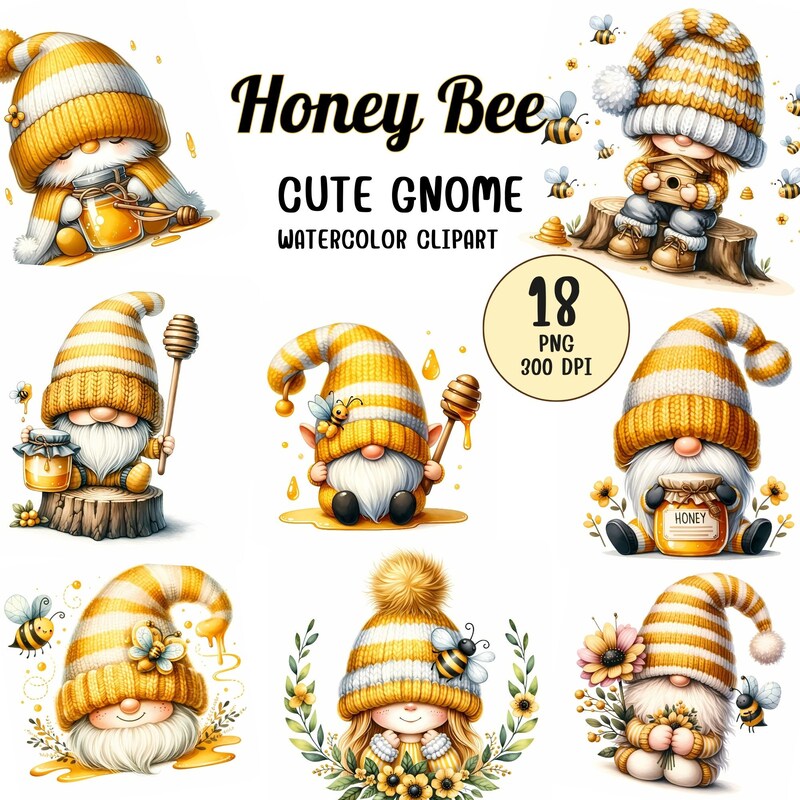 Gnome Bee Svg - Etsy
