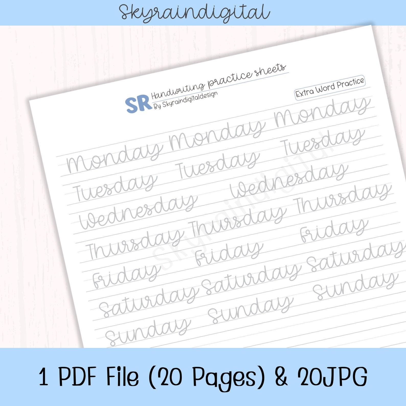 Cursive Handwriting Practice Worksheets, Lettering Worksheet ...