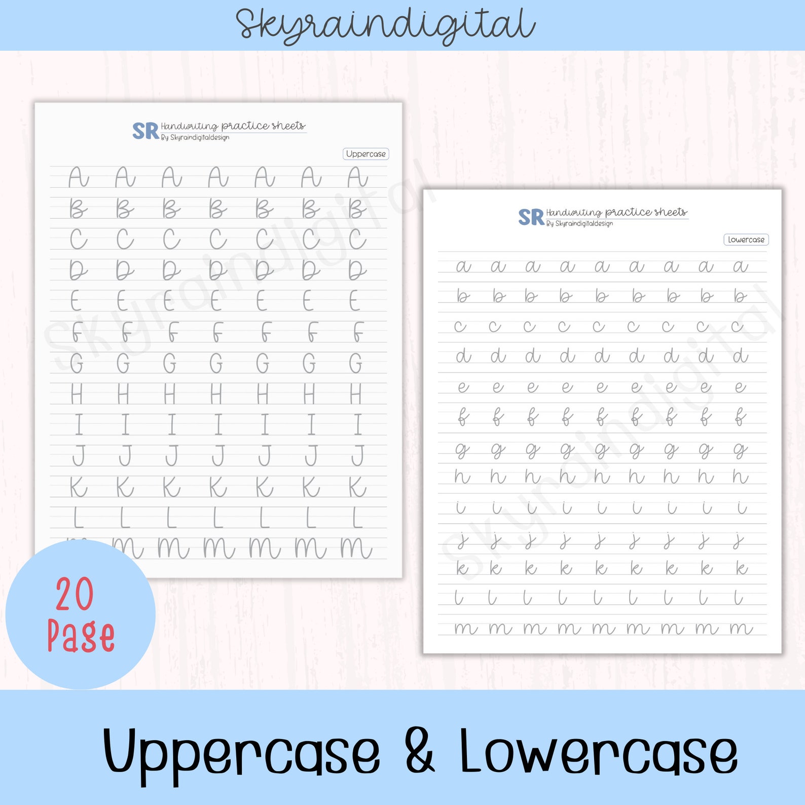 Cursive Handwriting Practice Worksheets, Lettering Worksheet ...