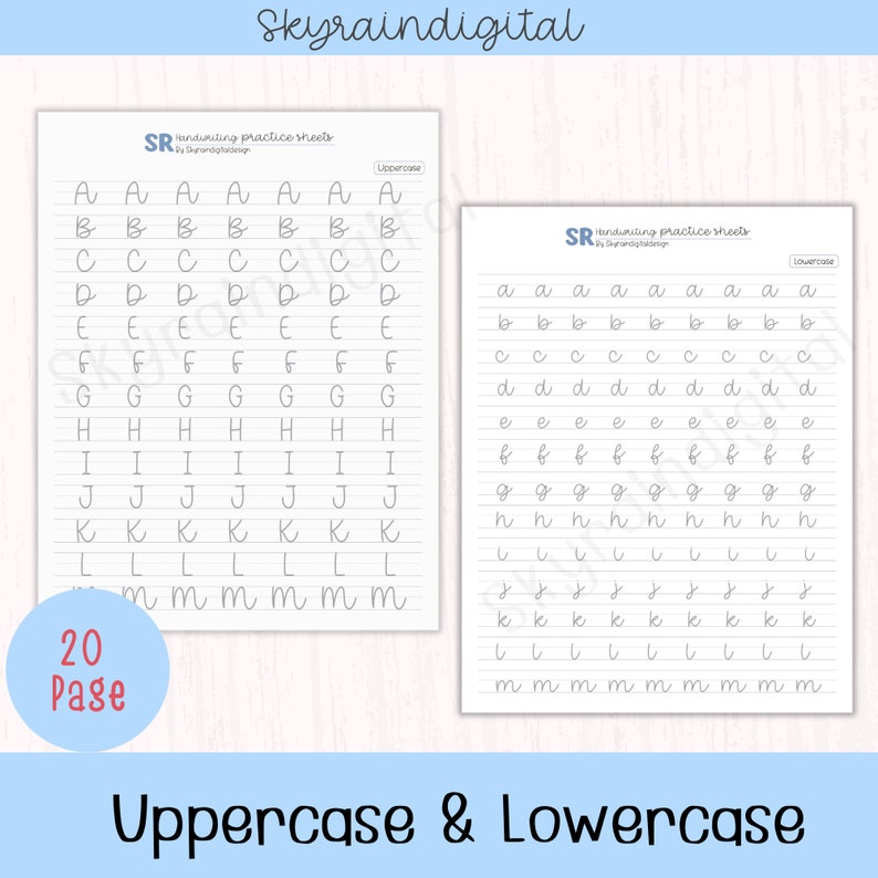 Cursive Handwriting Practice Worksheets, Lettering Worksheet ...