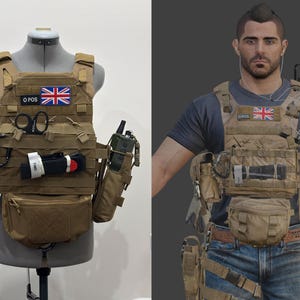 COD Soap Tactical Vest FULL SET Cosplay Airsoft Johnny soap Mactavish ...