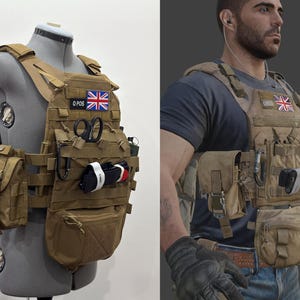 COD Soap Tactical Vest FULL SET Cosplay Airsoft Johnny soap Mactavish ...