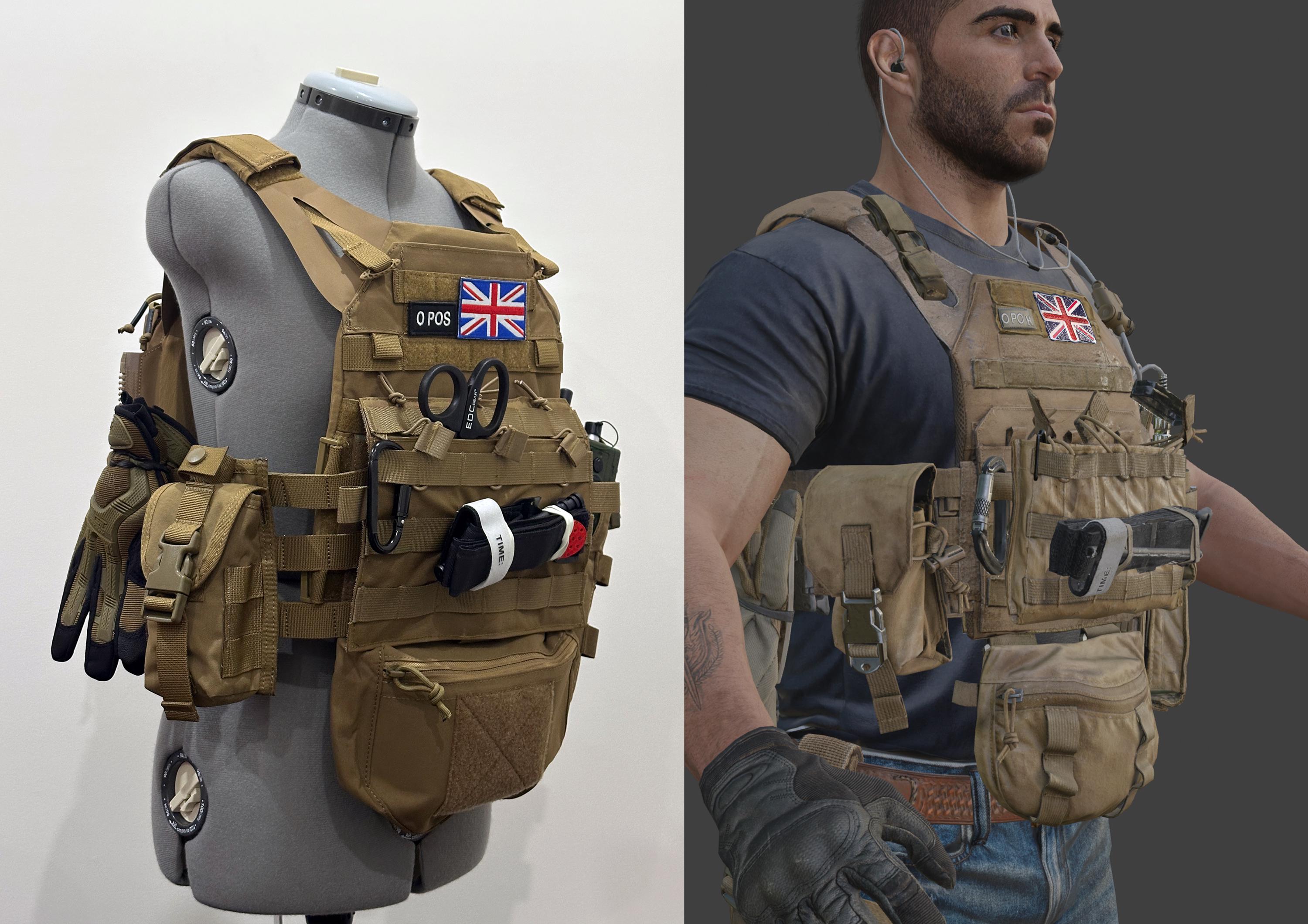 COD Soap Tactical Vest FULL SET Cosplay Airsoft Johnny soap Mactavish ...