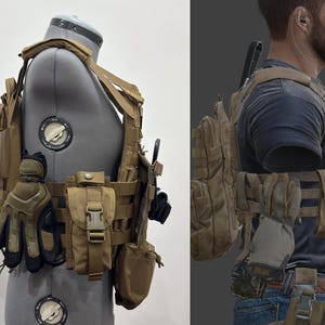 COD Soap Tactical Vest FULL SET Cosplay Airsoft Johnny soap Mactavish ...