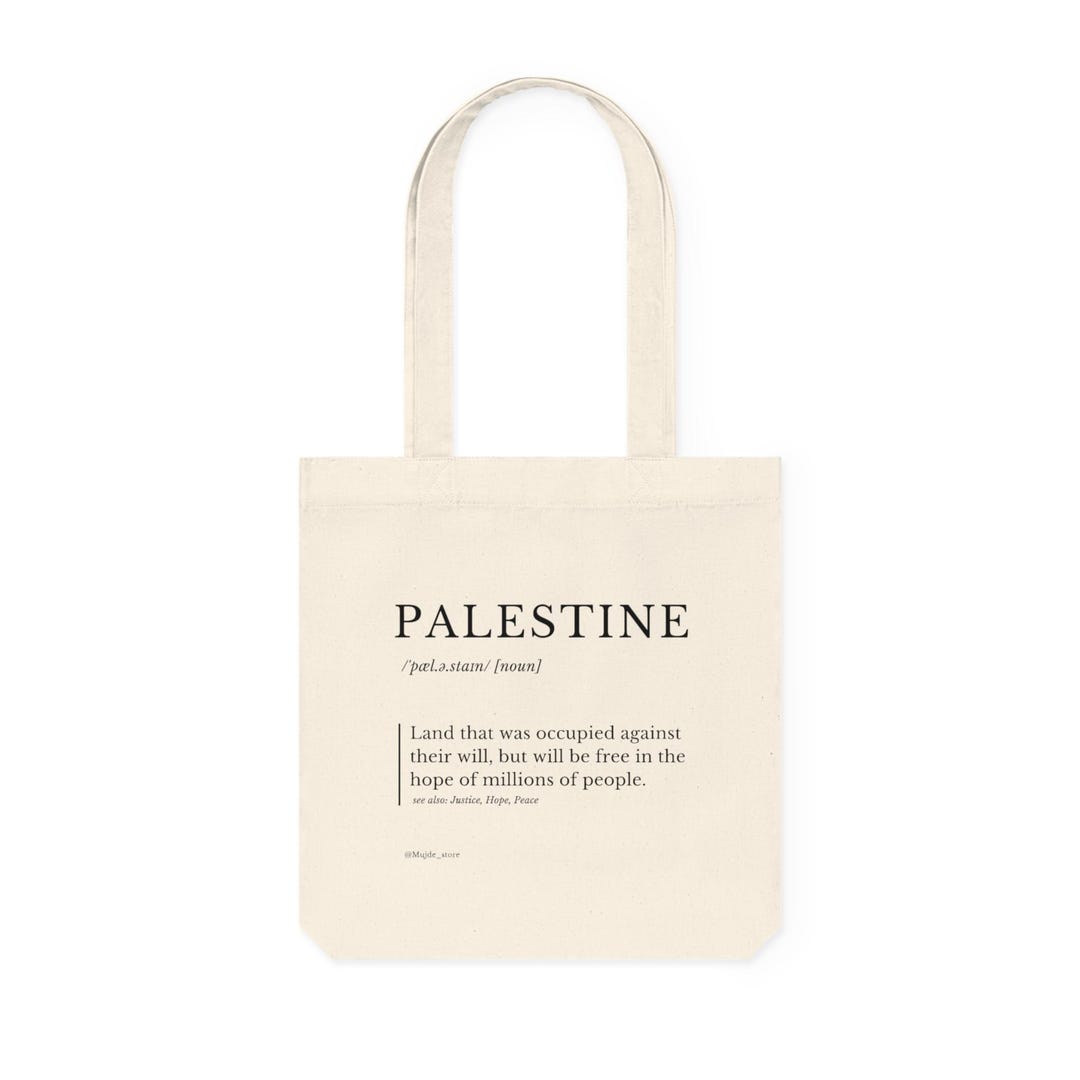 Palestine Bag Palestine Totebag Non Profit Palestine Design - Etsy