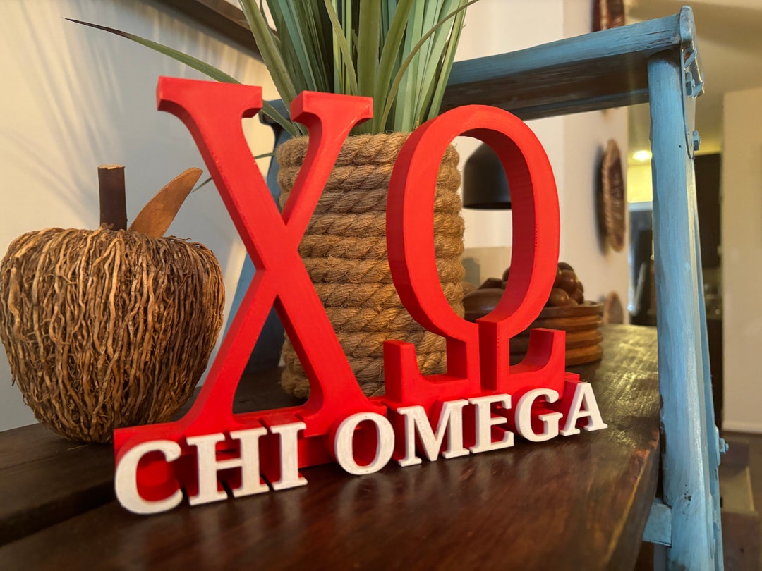 Chi Omega Sorority Desk Sign - Etsy