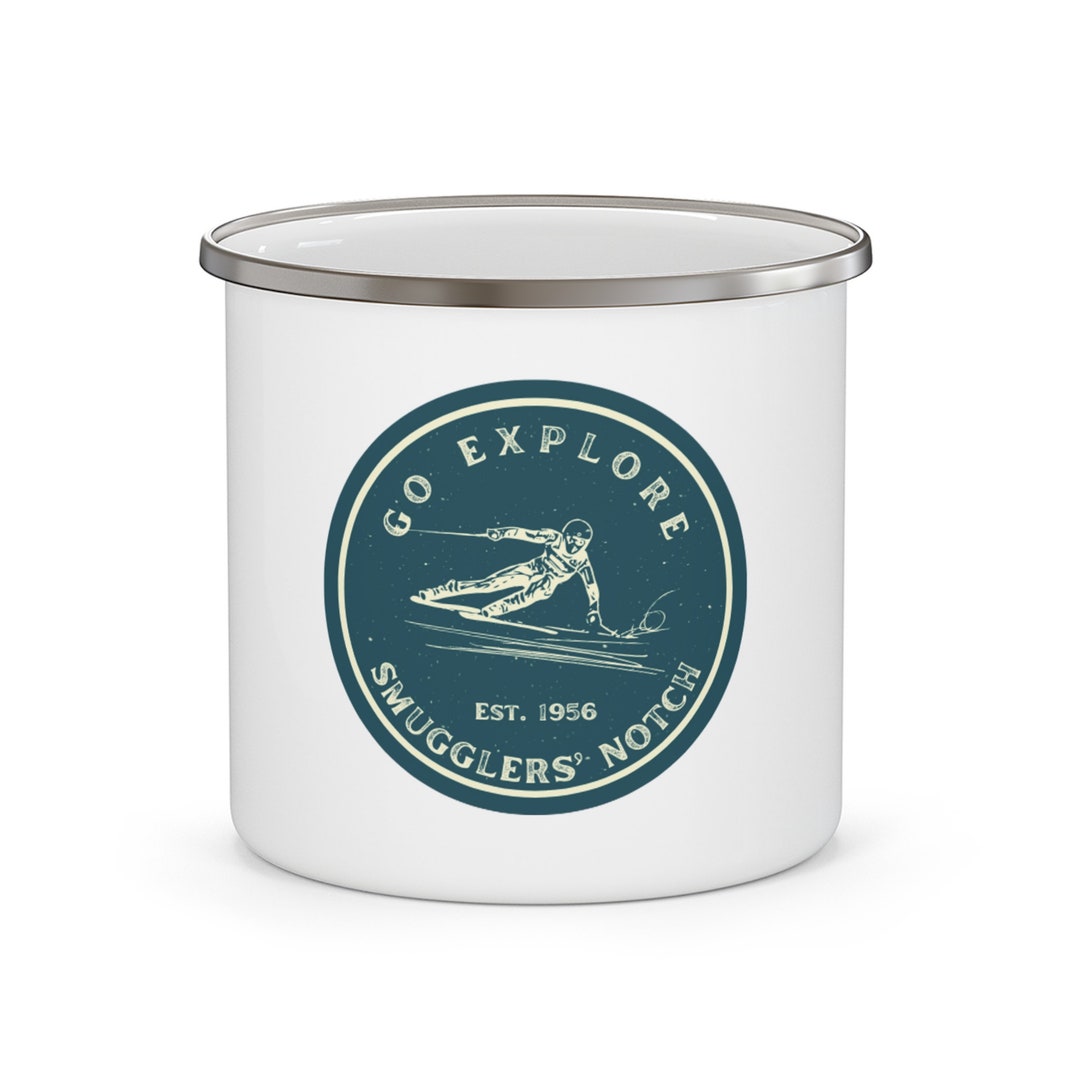 Smugglers' Notch Vermont Skiing Enamel Camping Mug - Etsy