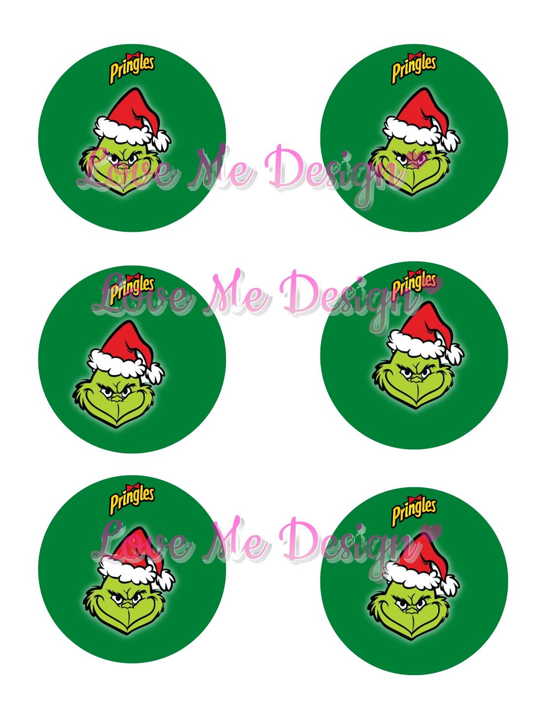 Christmas Grinch Party Favor Editable Templates - Etsy