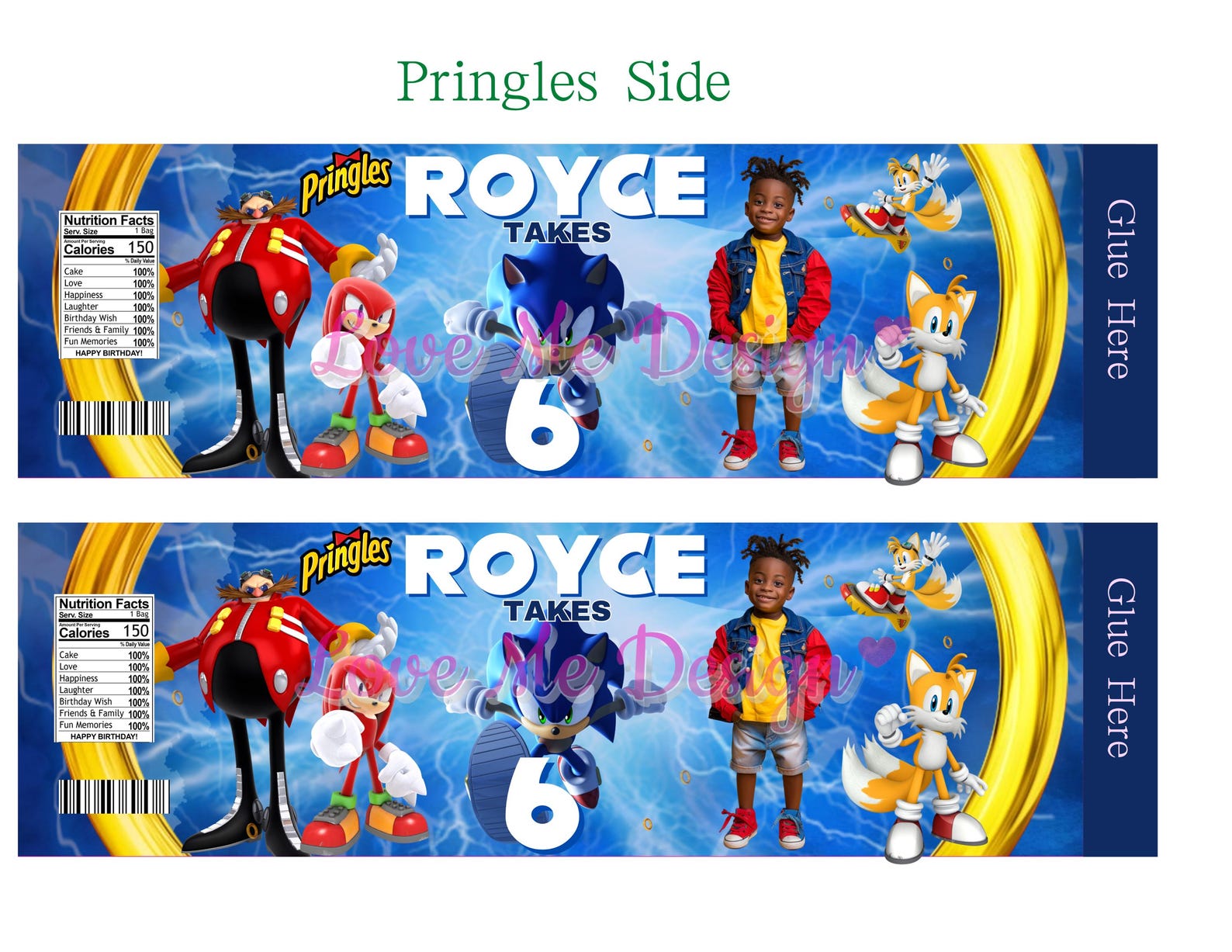 Editable Sonic Party Favor Templates - Etsy