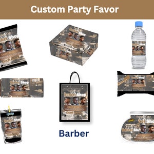 Editable Barber Party Favor - Etsy
