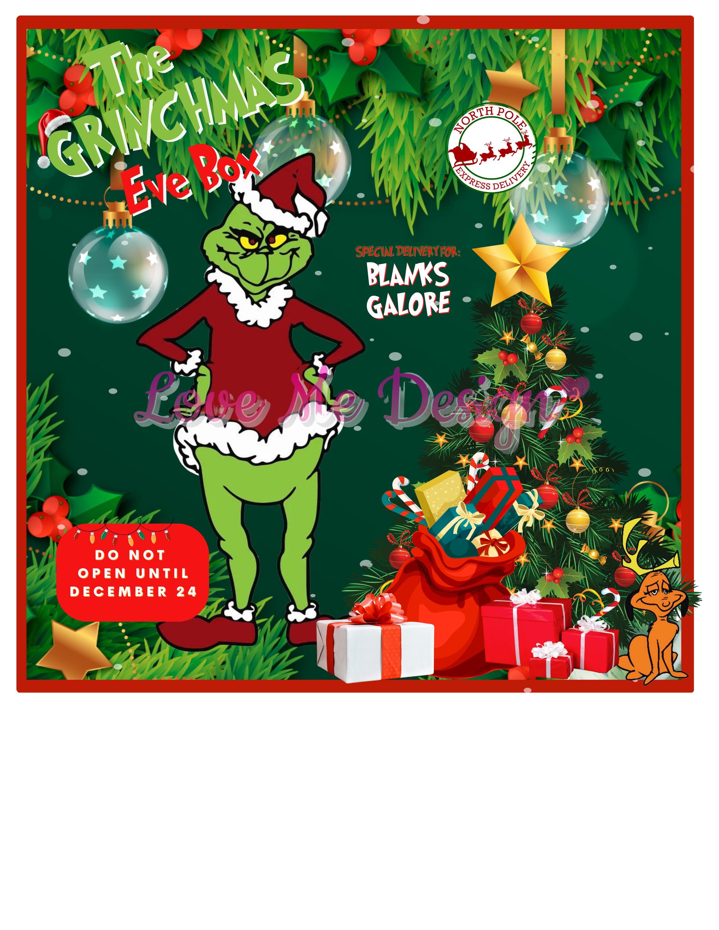Christmas Grinch Party Favor Editable Templates - Etsy