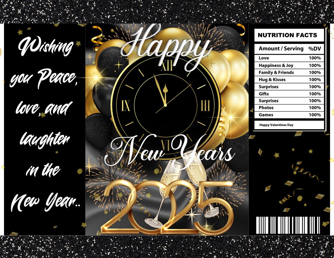 Editable Happy New Year Party Bundle - Etsy