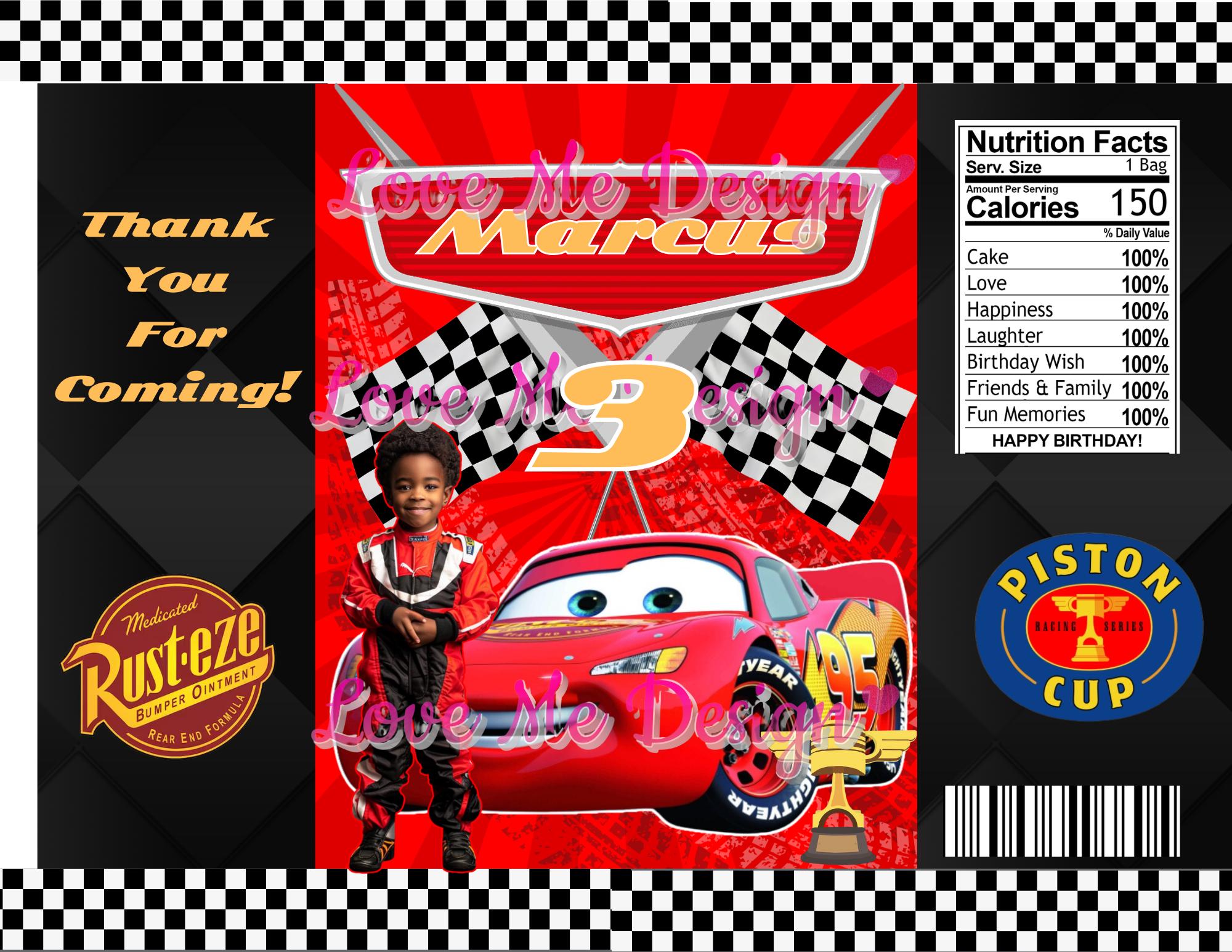 Editable Cars Party Favor -9 Templates - Etsy