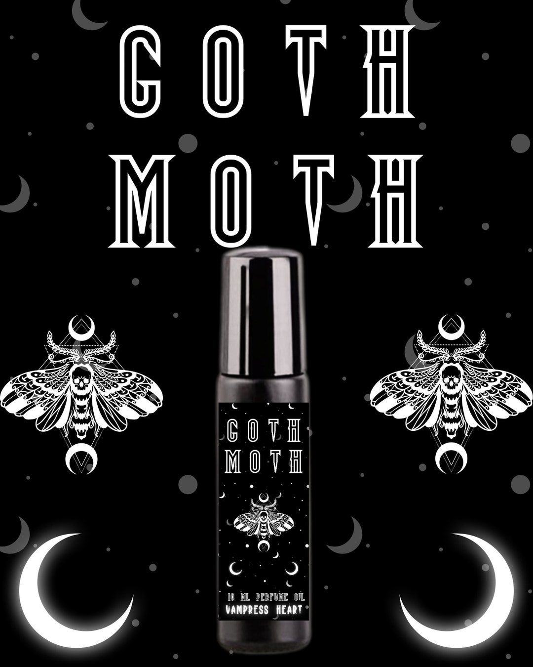 GOTH MOTH Perfume Oil With Pink Pepper, Orange Blossom, Pear, Patchouli ...