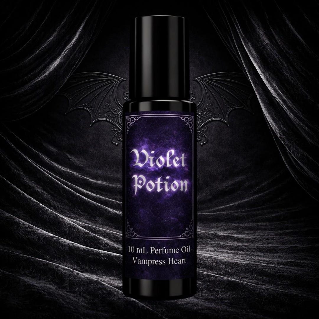 Violet Potion Perfume Oil – Gothic Violet & Blueberry Vanilla Scent ...