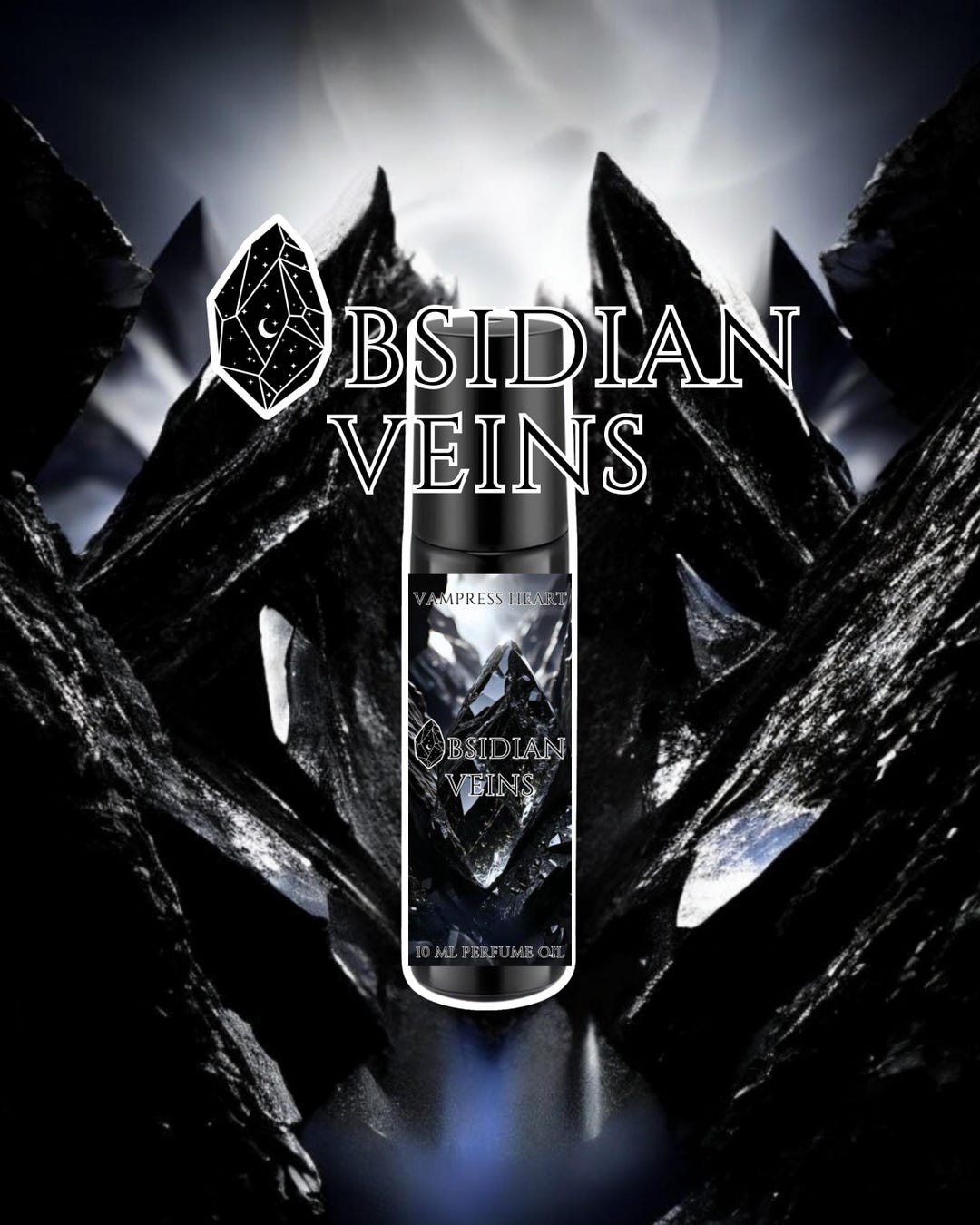 OBSIDIAN VEINS Perfume Oil With Dark Chocolate, Obsidian Oud, Volcanic ...