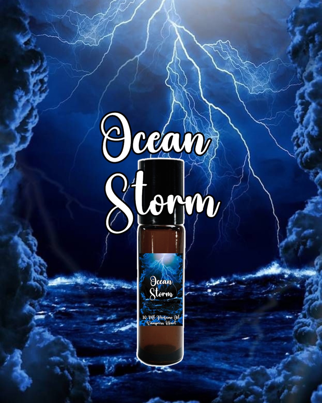 OCEAN STORM Perfume Oil With Salty Sea Mist Ozone - Etsy