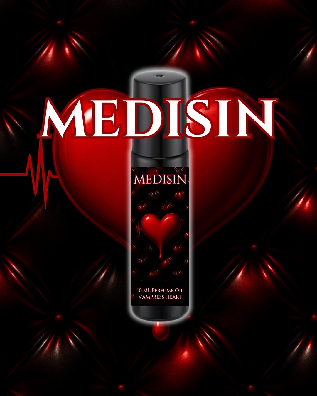 MEDISIN Gothic Perfume Oil • Sharp Latex, Cinnamon Hearts, Black ...