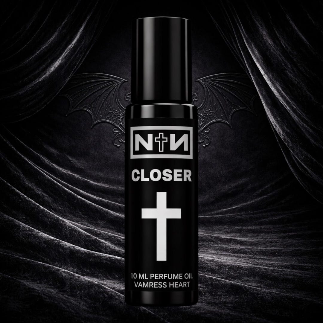 CLOSER Nine Inch Nails Perfume Oil- Leather, Black Pepper, Black ...