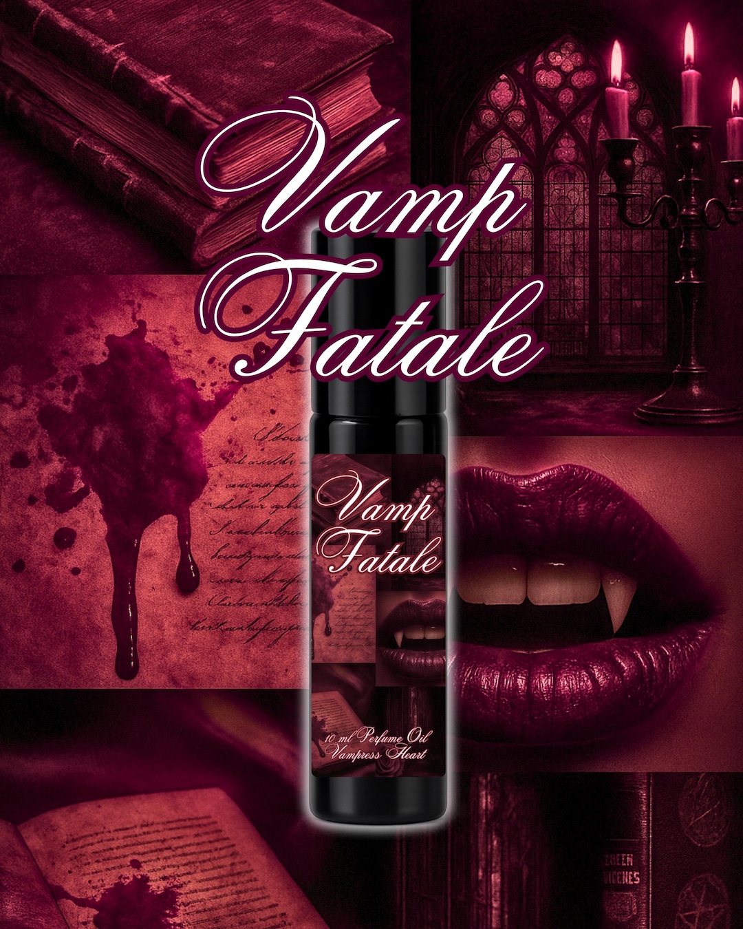VAMP FATALE Perfume Oil - Black Raspberry, Velvet Vanilla and Red Fruit ...