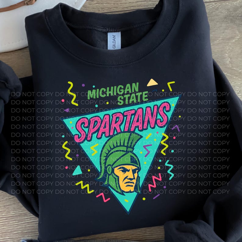 Retro Spartans PNG / Digital Download, Spartans Png, MSU Png, Michigan ...