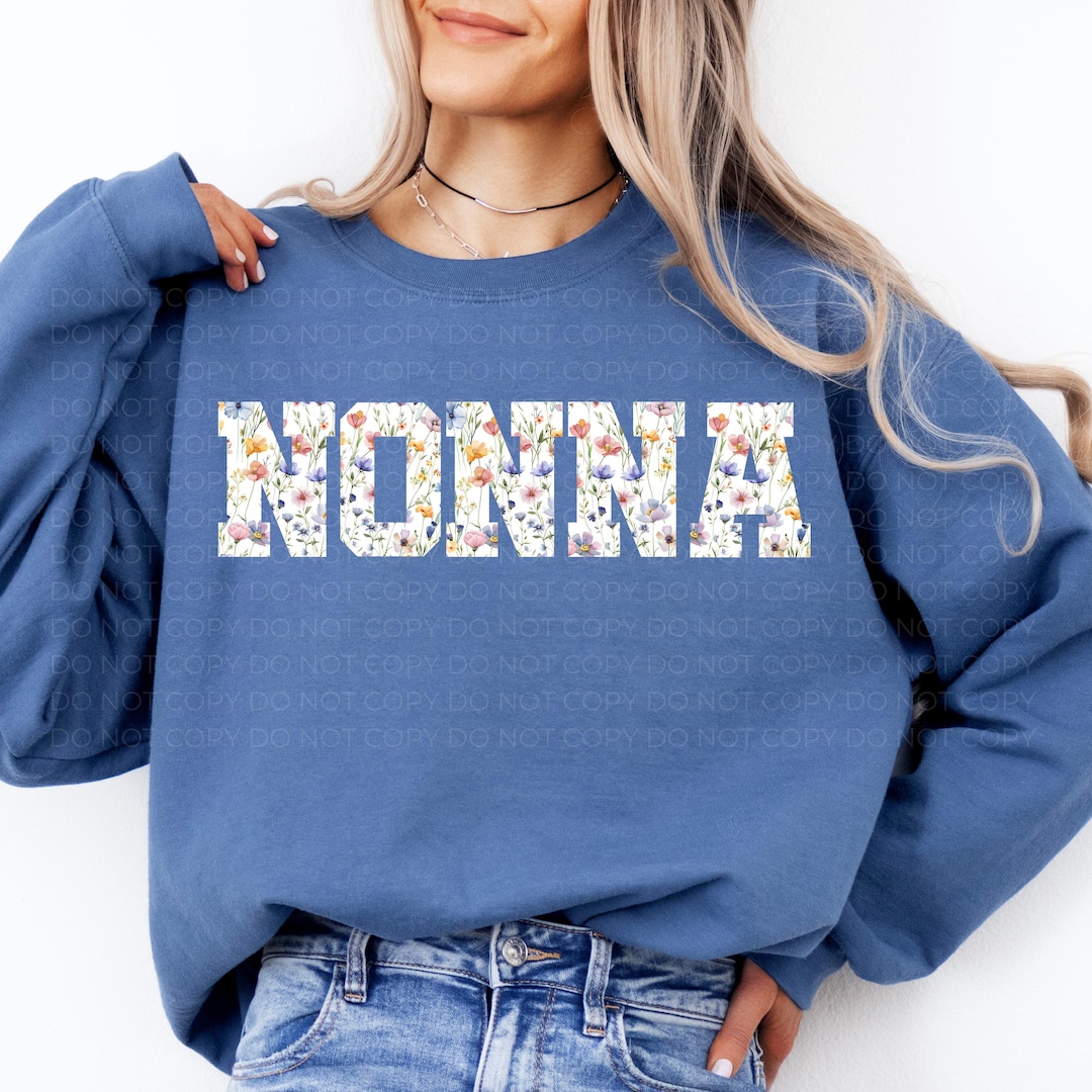Floral Nonna PNG, Grandma Design (digital Download) - Etsy