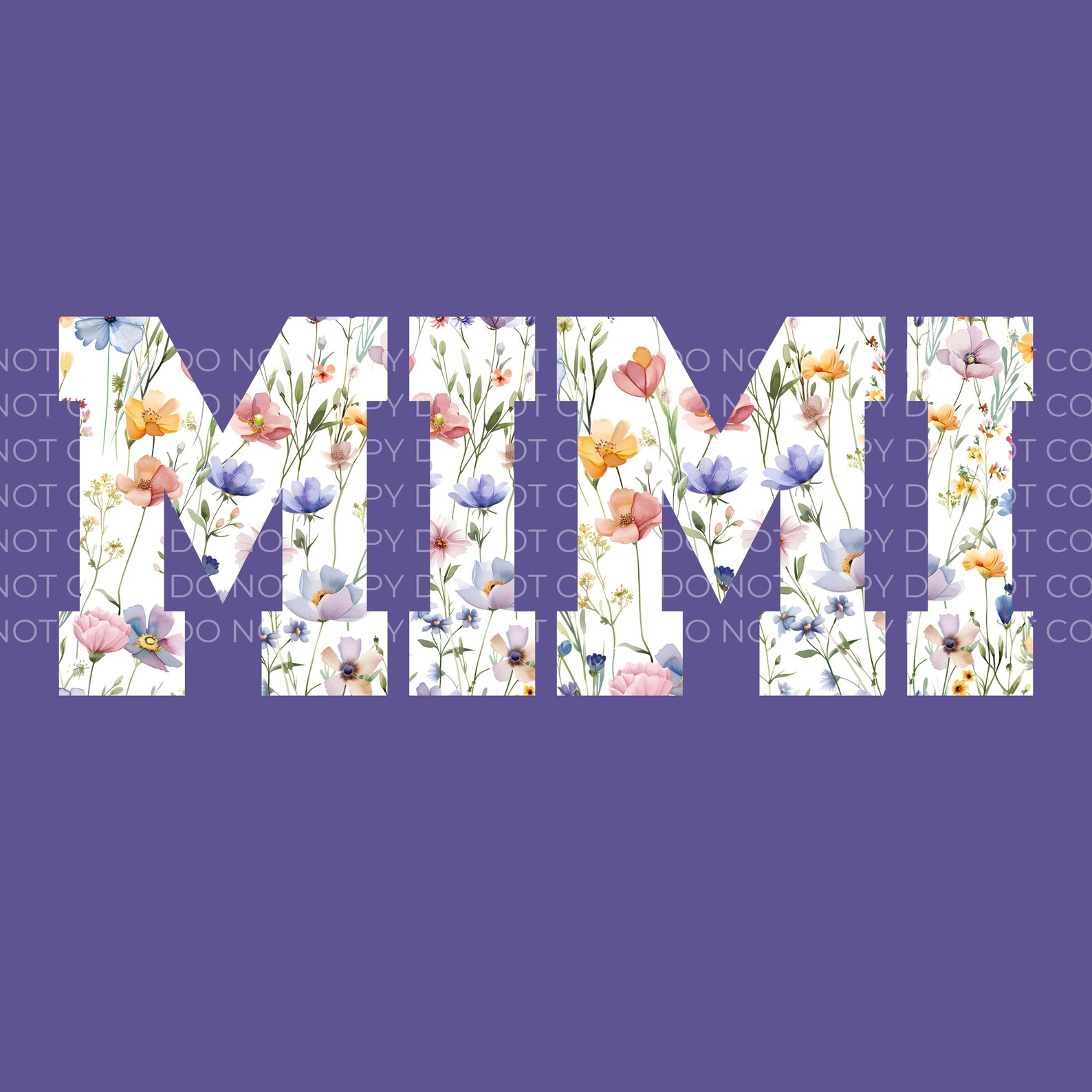 Floral Mimi PNG, Grandma Design (digital Download) - Etsy