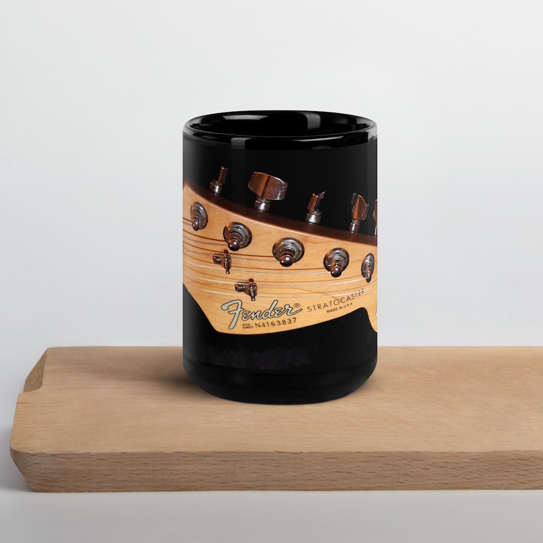 40th Anniversary Fender Stratocaster Mug – Guitar Headstock Art - Etsy