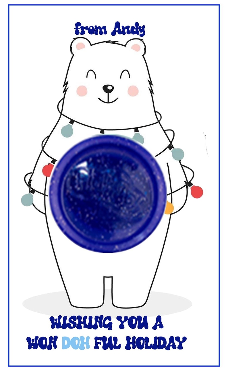 10 Prefilled Play Doh Christmas Favors: Yeti Polar Bear Snowman Penguin ...