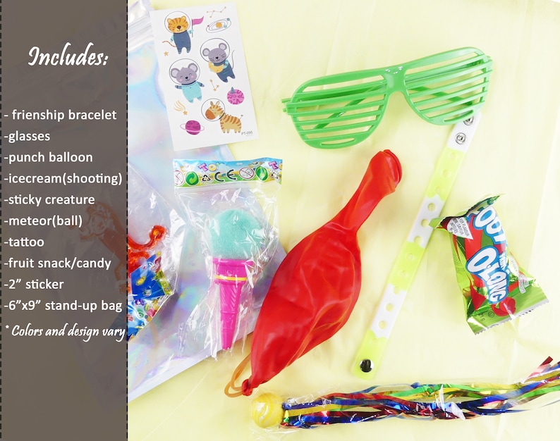 Personalized Label Prefilled Goodie Bags Boy Girl Birthday Goody Bag ...