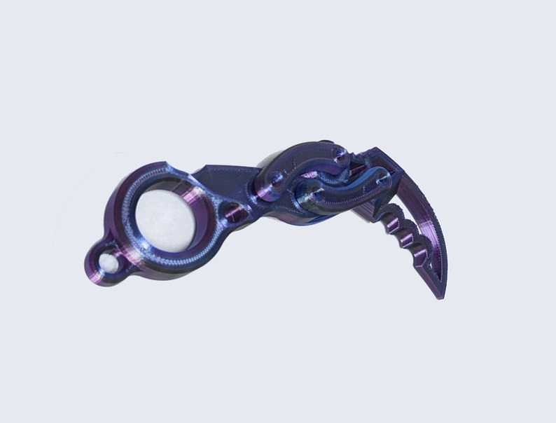 3D Printed Karambit Folding Toy Knife | Fidget Fun in Colorful ...