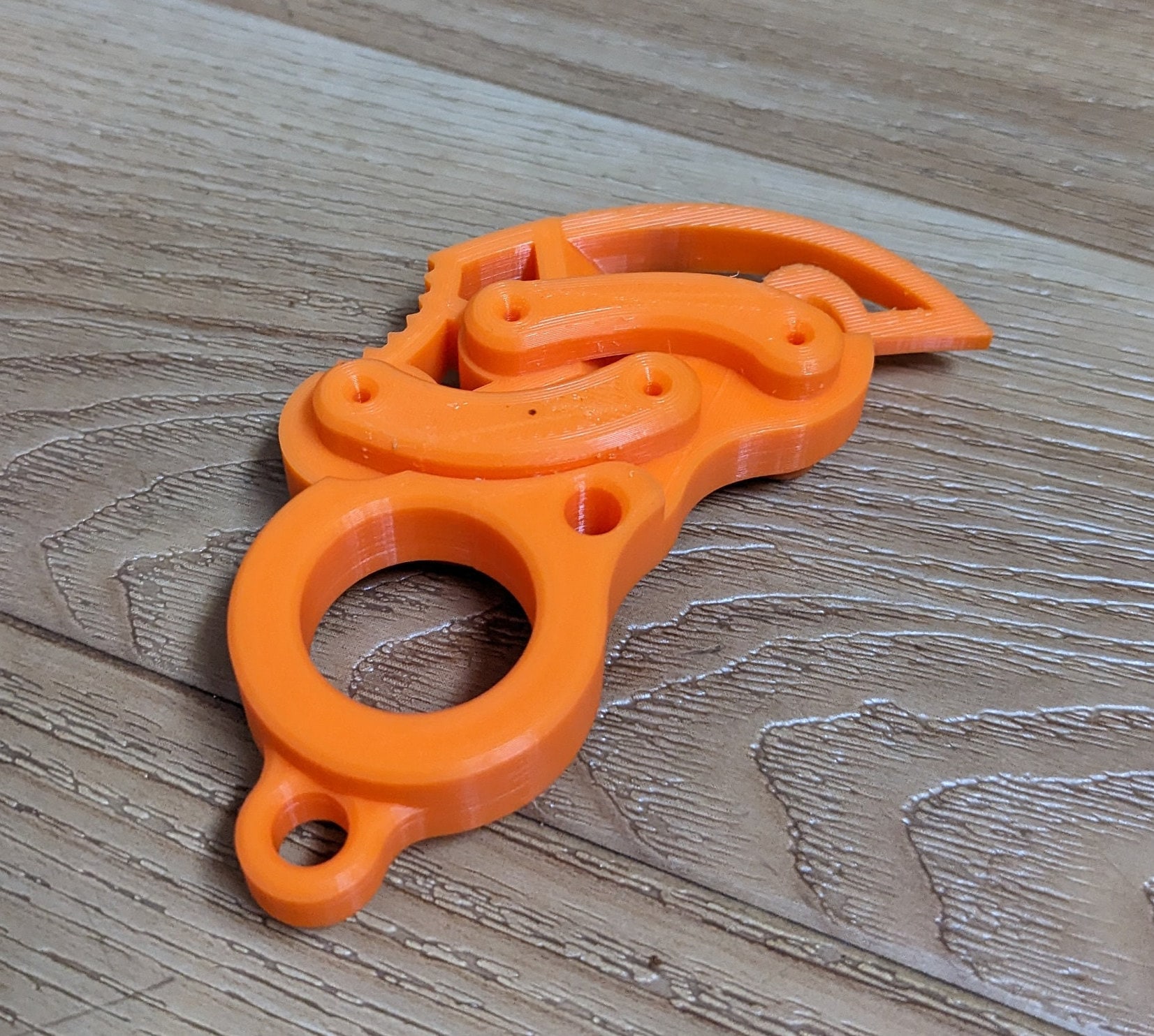 3D Printed Karambit Folding Toy Knife | Fidget Fun in Colorful Combinations - Etsy