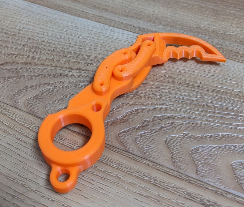 3D Printed Karambit Folding Toy Knife | Fidget Fun in Colorful Combinations - Etsy