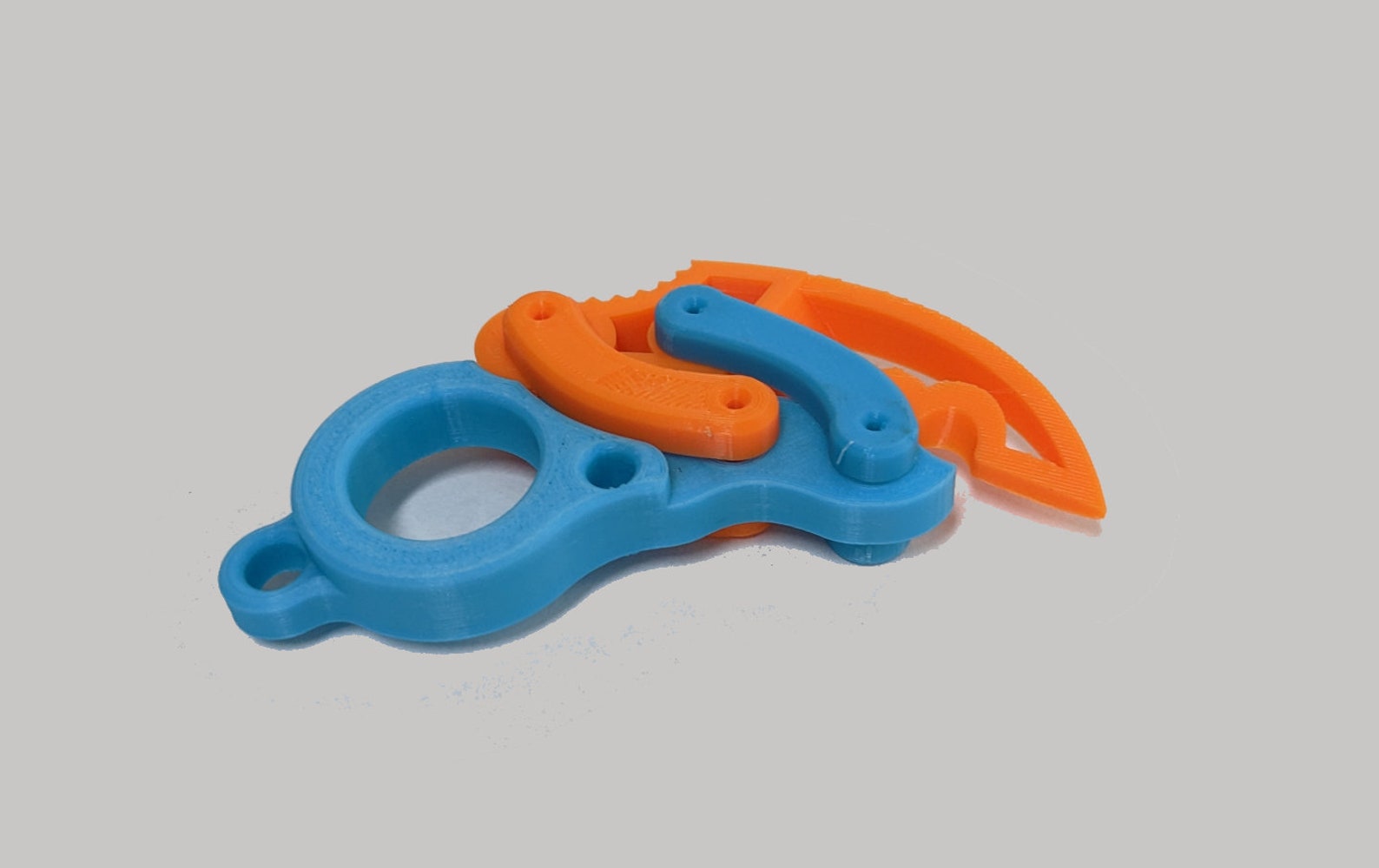 3D Printed Karambit Folding Toy Knife | Fidget Fun in Colorful ...