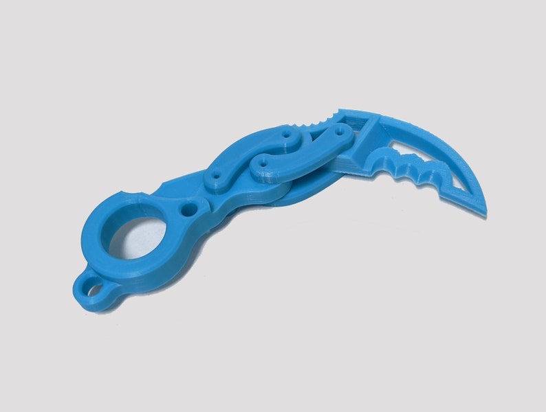 3D Printed Karambit Folding Toy Knife | Fidget Fun in Colorful ...