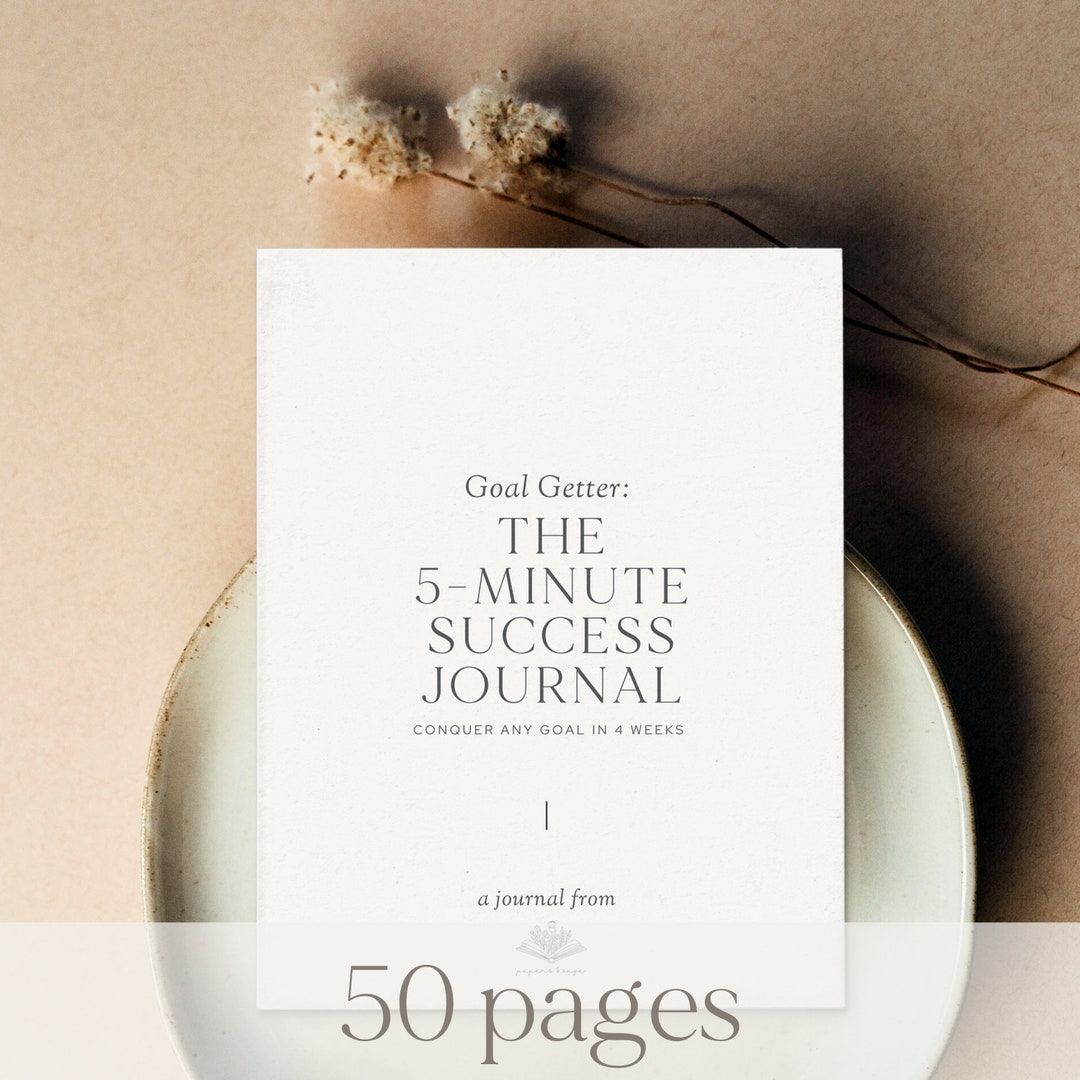 The 5 Minute Success Journal. Mindfulness Journals | Mindset Journals ...