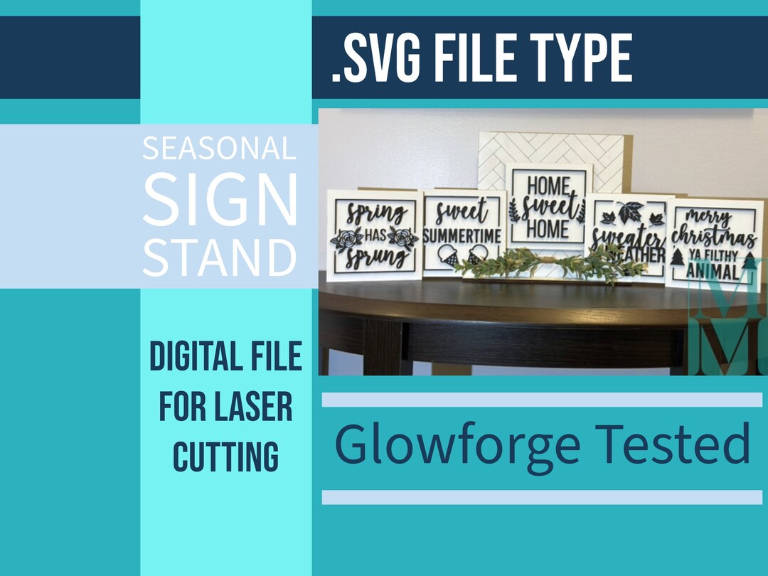 Digital Download - Seasonal Sign Stand - SVG File - Etsy