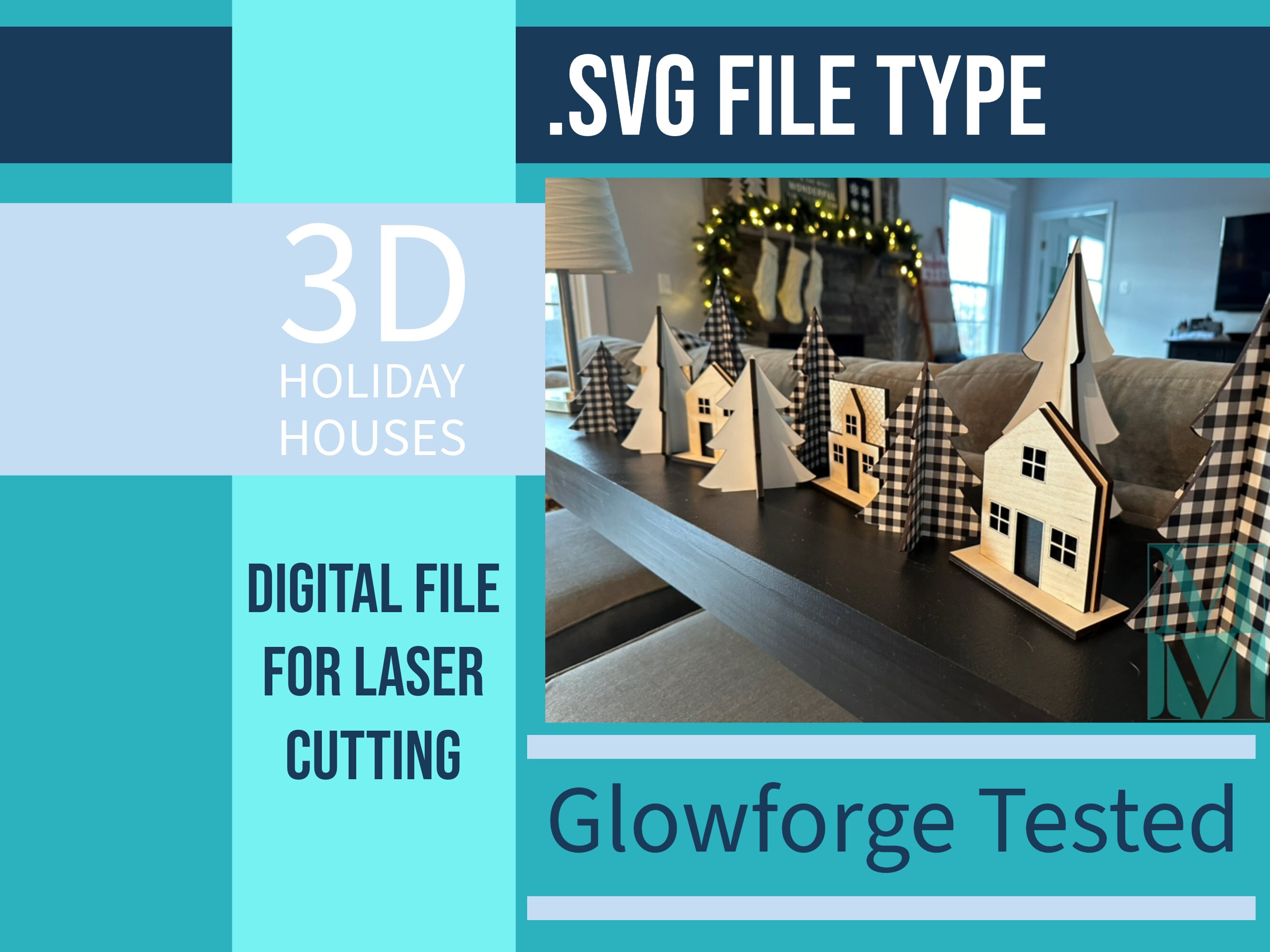 Digital Download - 3D Holiday House - SVG File - Etsy