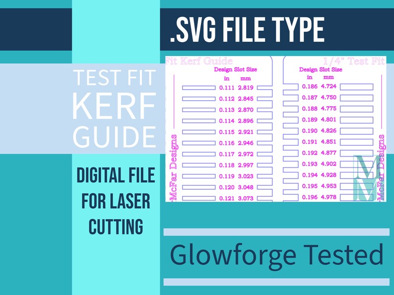 Digital Download - Test Fit Kerf Guide - SVG File - Etsy