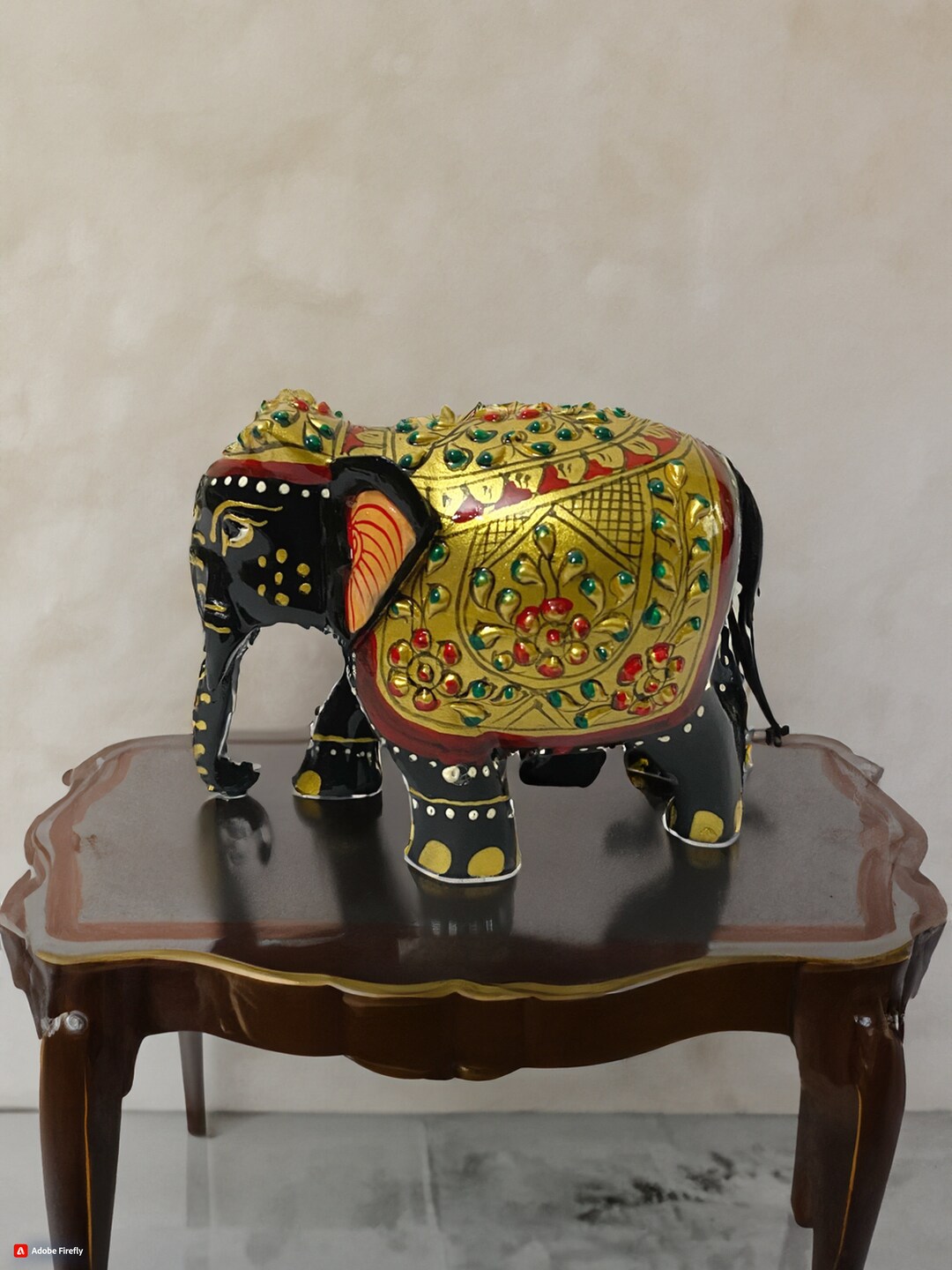 Heritage Crafts of Rajasthan Wooden Handicraft Elephant Golden - Etsy