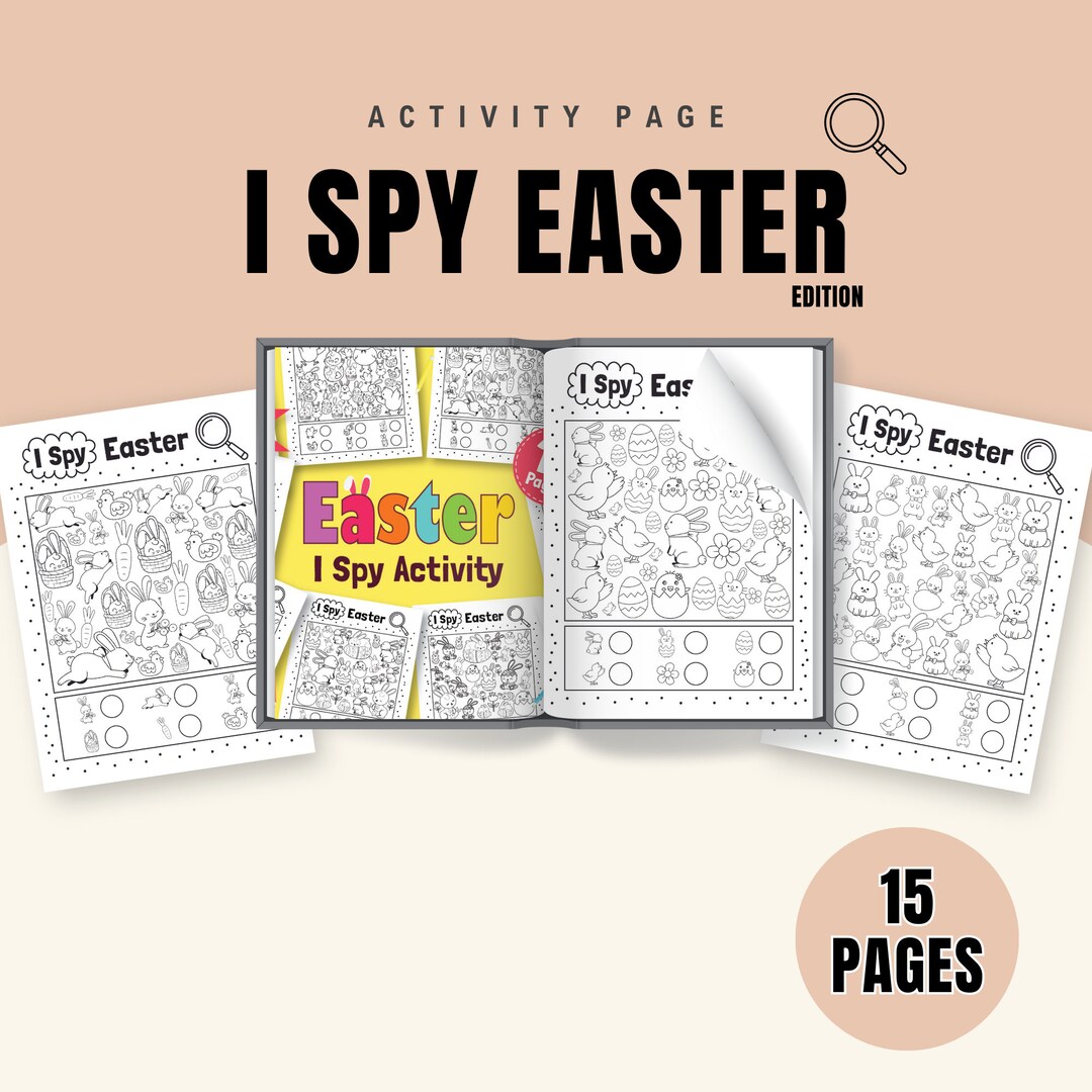 I Spy Activity Book Easter Edition - Find the Eggs, Rabbit, Chicken ...
