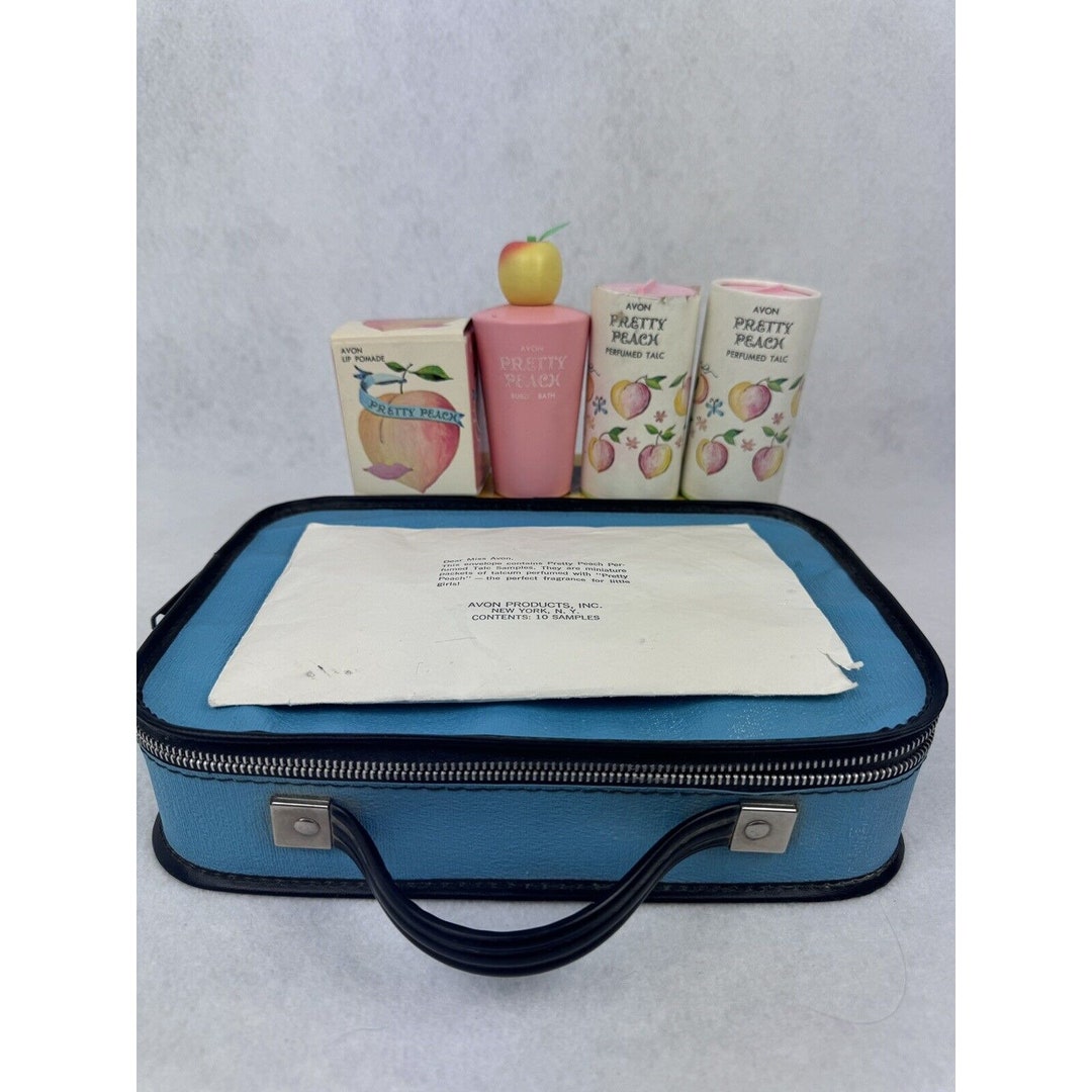 Vintage Miss Avon 1960’s Pretty Peach Set With Case and Original ...