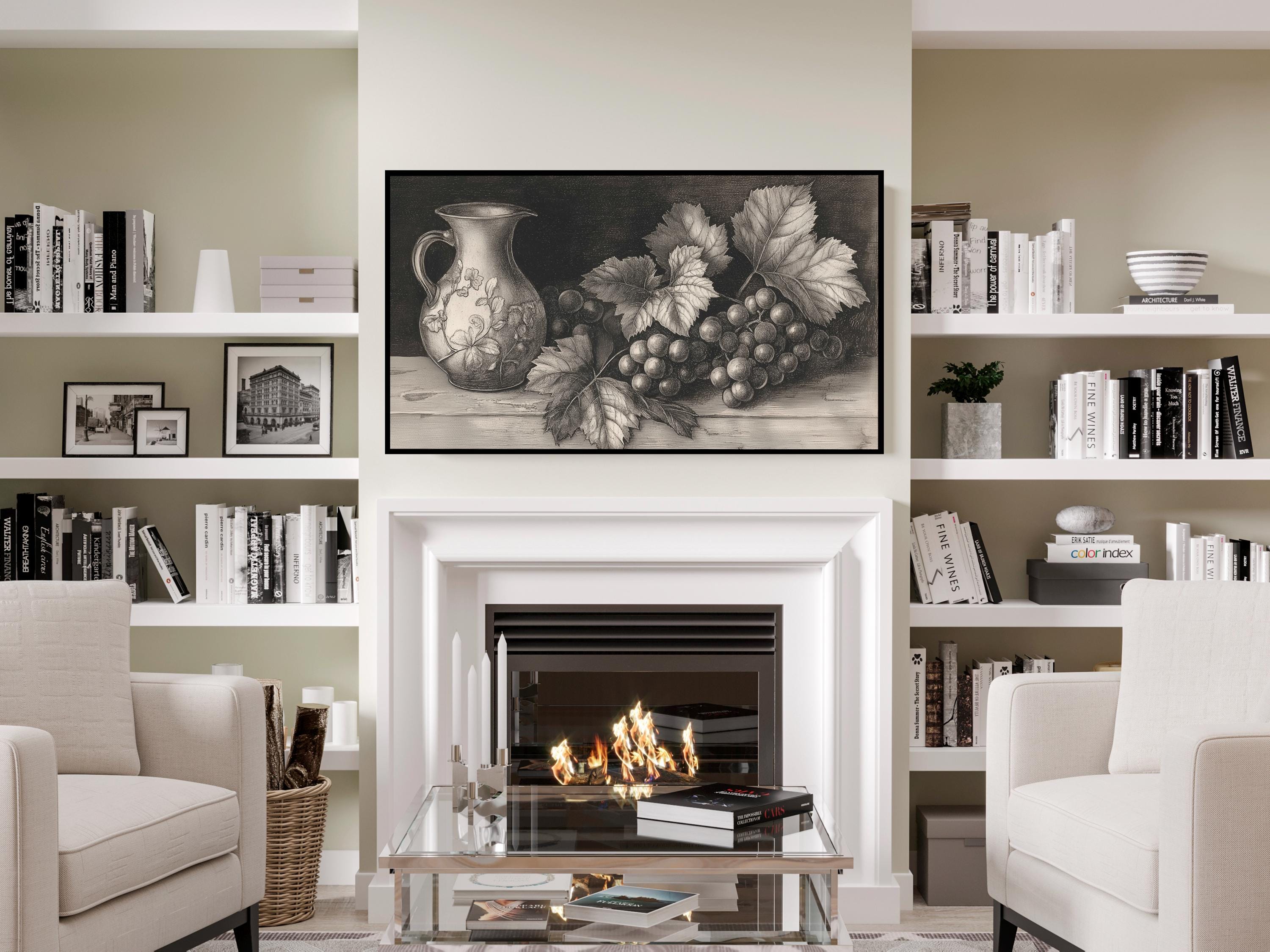 Pencil Drawing, Engraving, Still Life, Frame TV Art, Samsung Frame TV ...