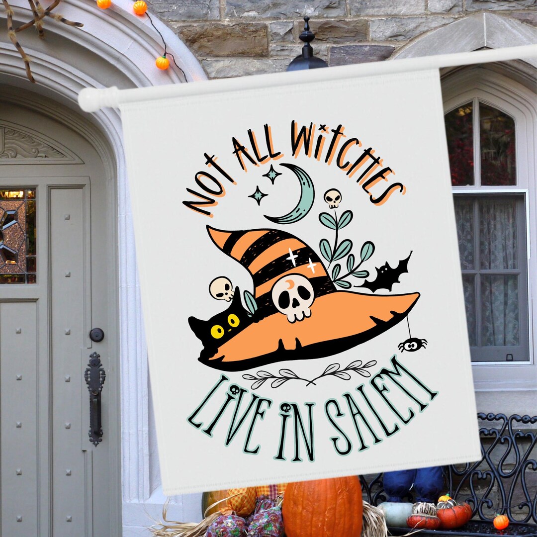 Witch Flag, Not All Witches Live in Salem, Witchy Vibes, Witchy Decor ...