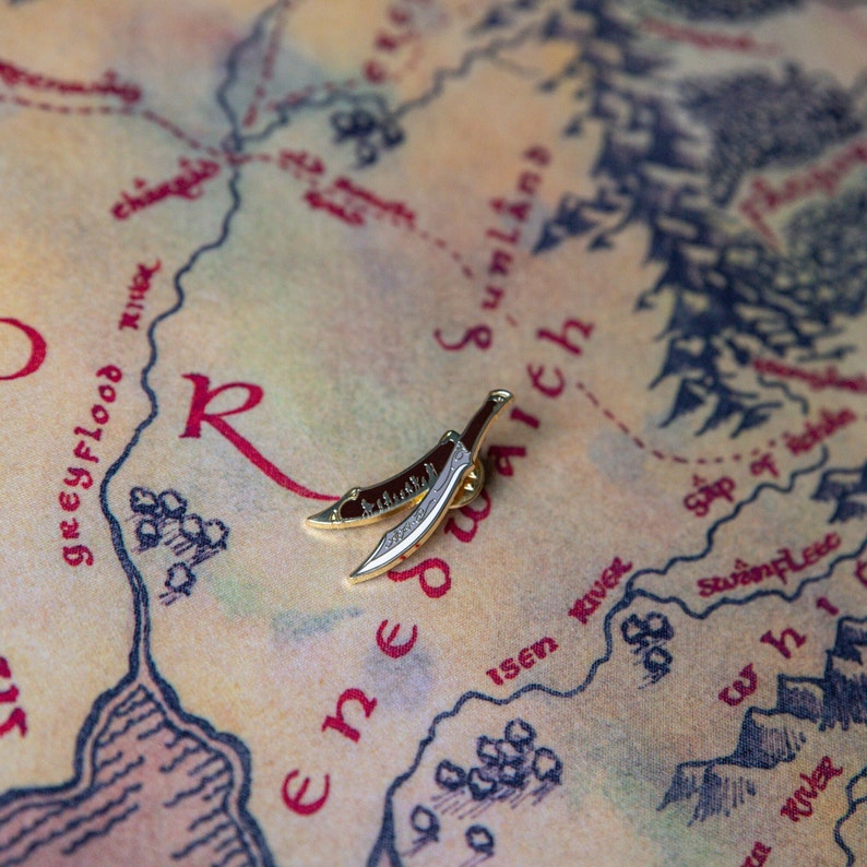 Legolas Sword Pin LOTR Enamel Pin Orcrist Sword Middle Earth Enamel Pin ...